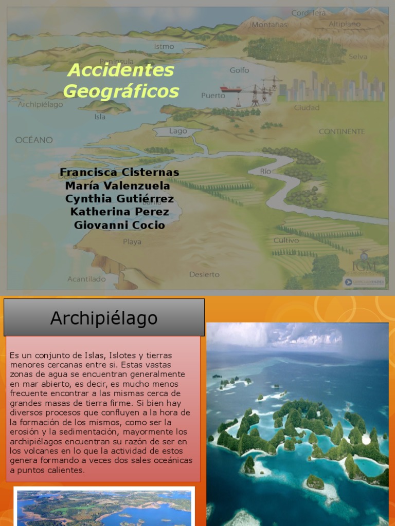Accidentes Geográficos para Niños | PDF | Arrecife de coral | Geografía ...