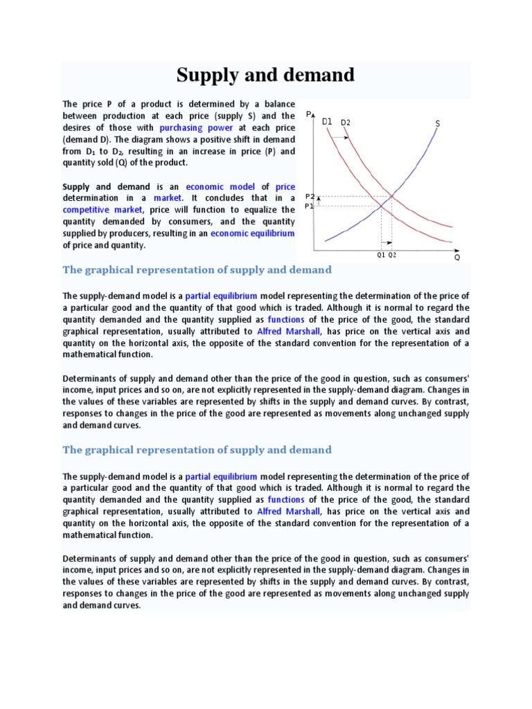 Supply and Demand | PDF | Supply And Demand | Supply (Economics)