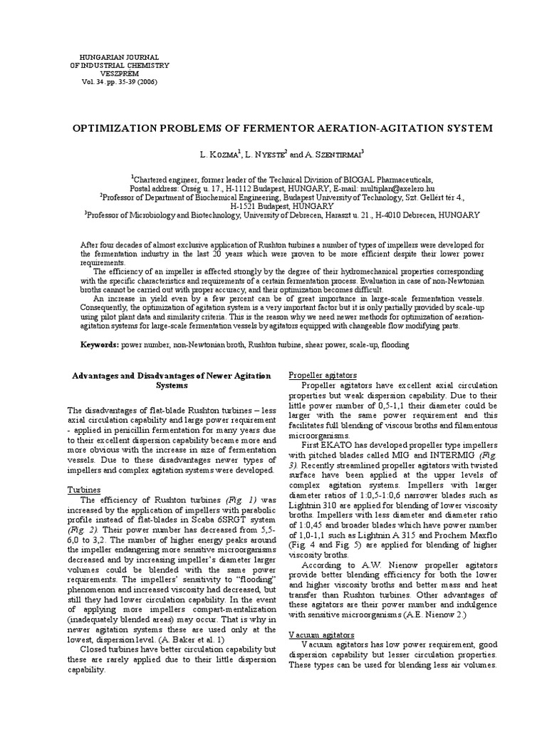 Aeration and Agitation | PDF | Foam | Fluid Dynamics