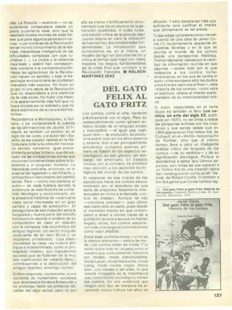 Del Gato Felix Al Gato Fritz | PDF | Cómics | Science