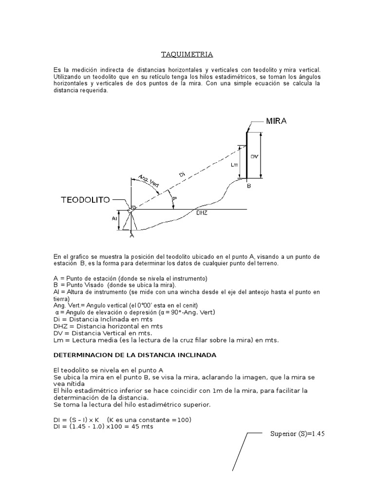 TAQUIMETRIA | PDF | Observación científica | Geomática