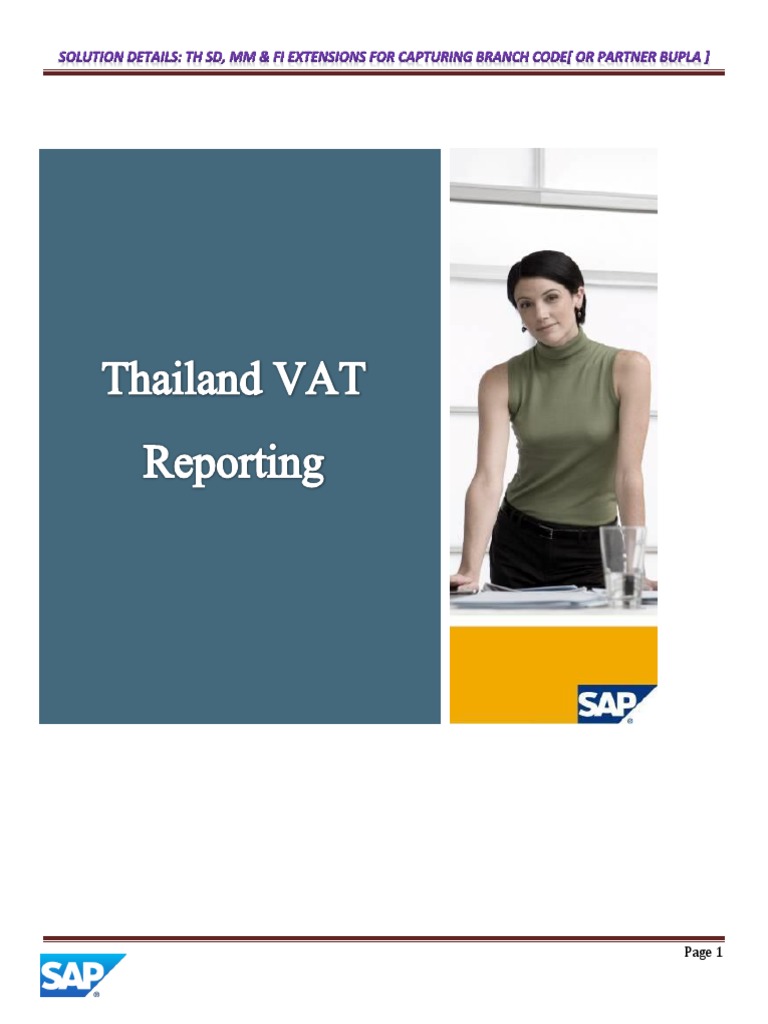 Thailand Branch Code Management in SAP | PDF | Invoice | Software