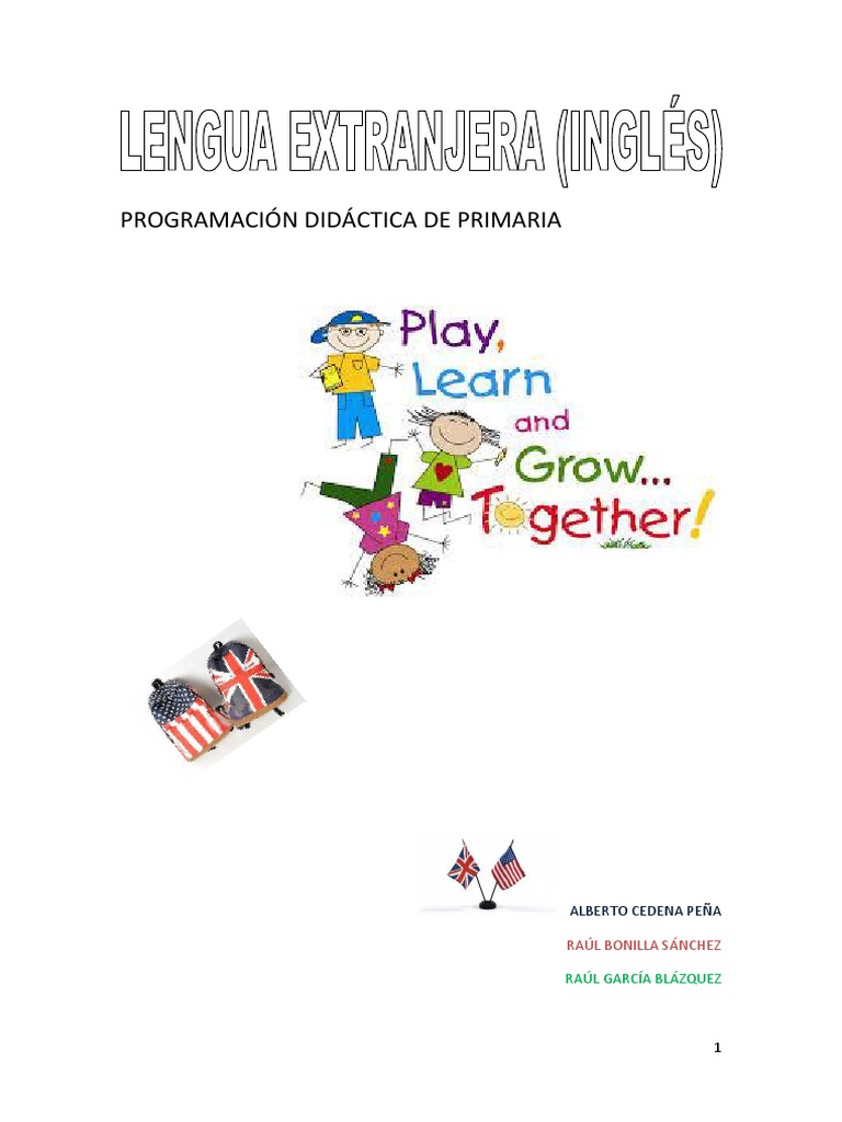 Programa de Ingles | PDF | Comunicación | Educación primaria