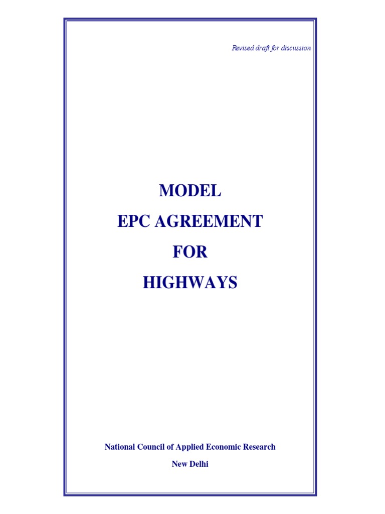Model EPC Agreement | PDF