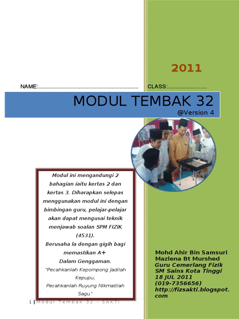 Tips Physics SPM Success Modul Teknik Menjawab Kertas 2 Dan 3 | Unduh ...