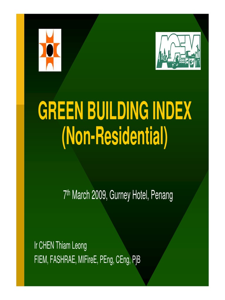CTL NOTES - Green Building Index - Non Residential | PDF | Green ...