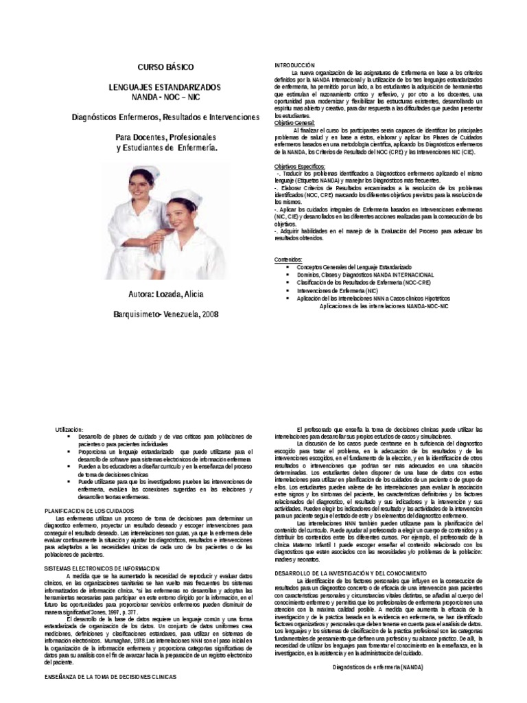 Libro Basico Nanda-Nic-Noc | Descargar gratis PDF | Enfermería | Estrés ...