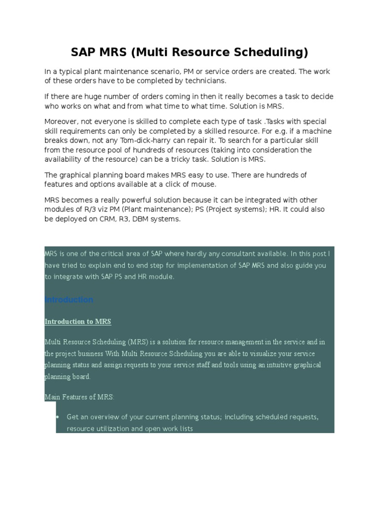 Sap MRS | PDF | Class (Computer Programming) | Method (Computer ...