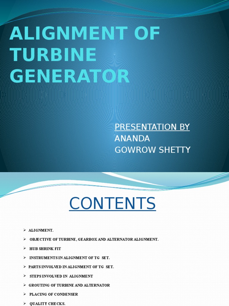 An In-Depth Guide to the Alignment of a Turbine Generator Set | PDF ...