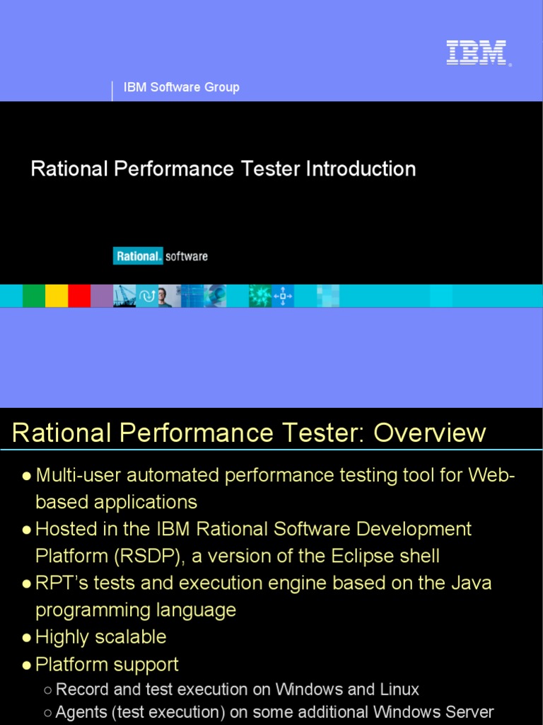 Rational Performance Tester | PDF | Eclipse (Software) | Integrated ...