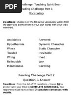 Chapter Summary - Touching Spirit Bear Guide | PDF | General Fiction