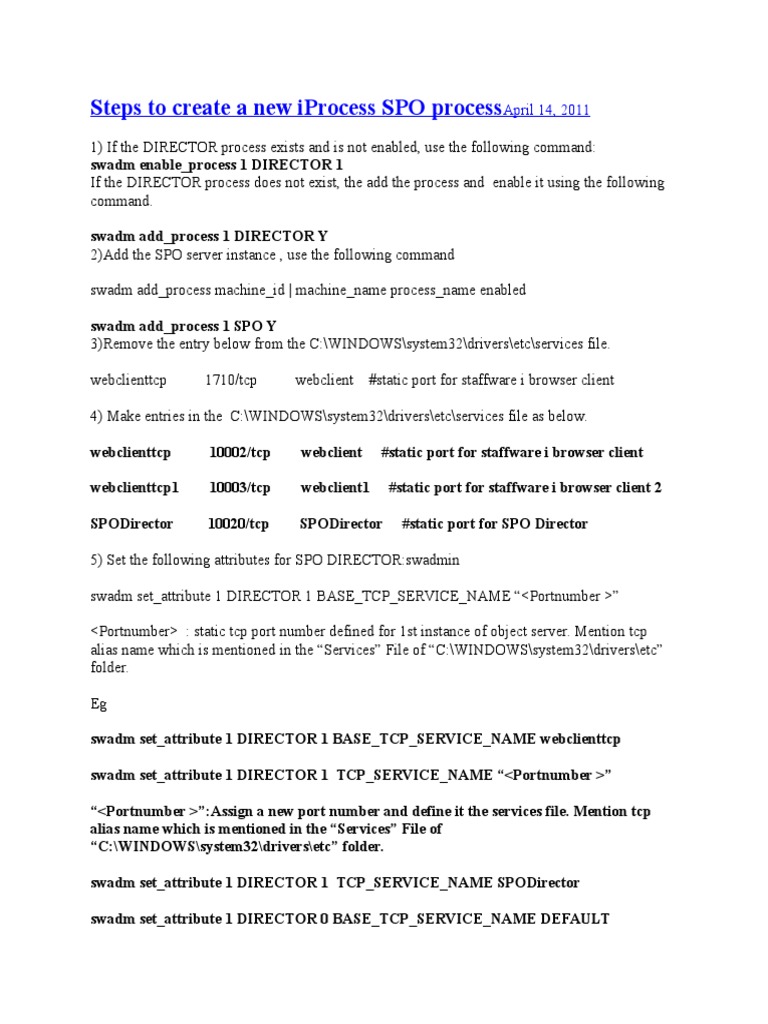 Tibco Iprocess Pdf Command Line Interface Port Computer Networking