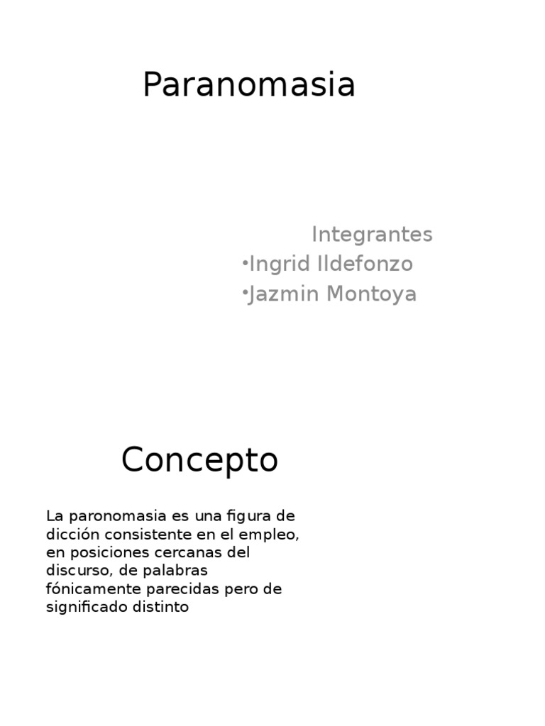 Paranomasia | PDF