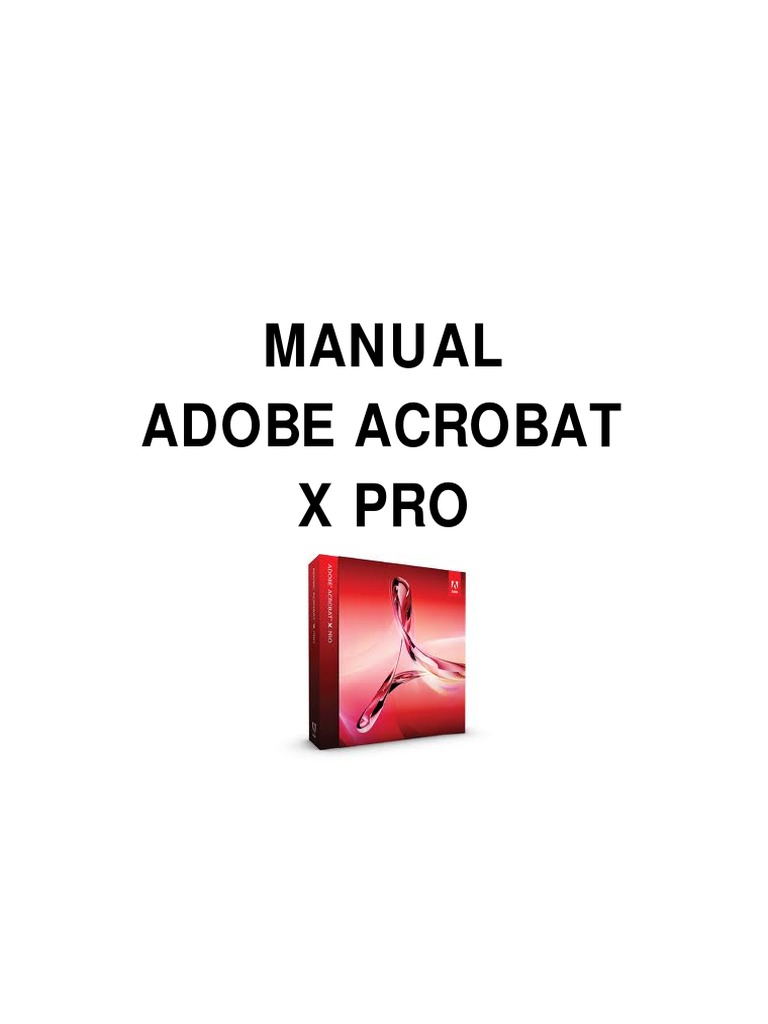 Manual Acrobat X | PDF