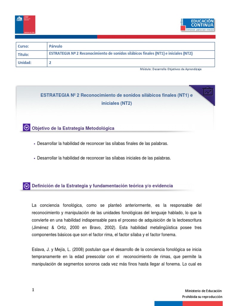 Oraciones Rimas | PDF | Sílaba | Lectura (proceso)