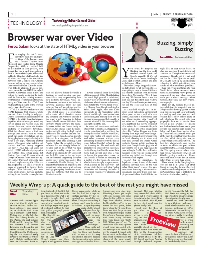 Felix Technology Section 12-2-2010 | PDF | Microsoft Silverlight | Gmail