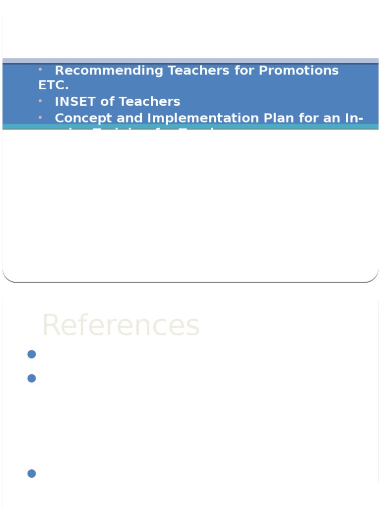 Inset | Teaching Method | Teachers