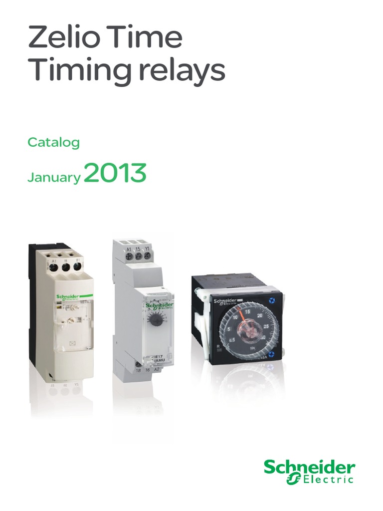 Schneider - Timing Relays | PDF | Relay | Electrical Connector