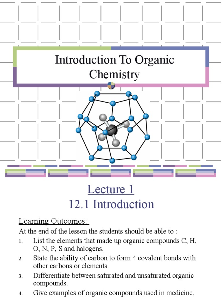 Matriculation Chemistry (Introduction To Organic Compound) Part 1 | PDF ...