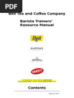 Barista Training Program Guide | PDF | Starbucks | Coffee