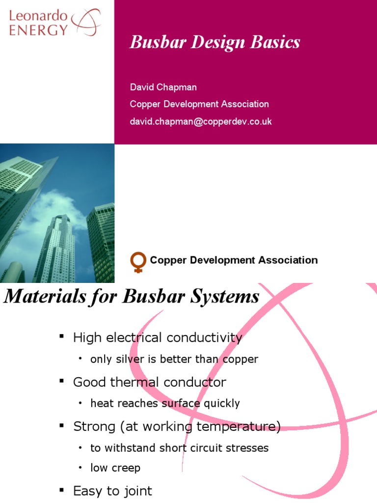 Busbar Design | PDF | Thermal Conductivity | Electrical Resistance And ...