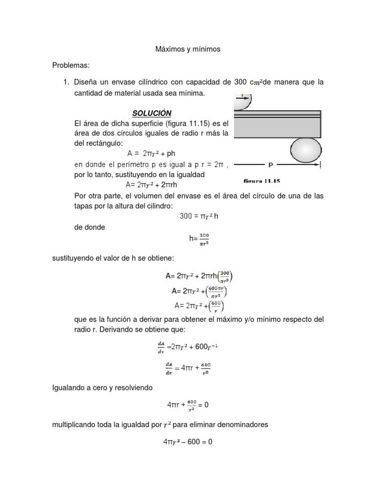 Un Acercamiento A Máximos y Mínimos Archivo 2 | PDF | Triángulo | Derivado