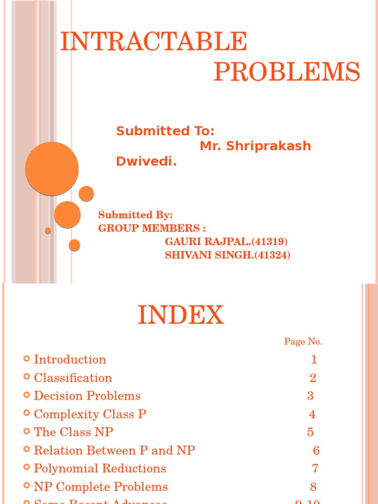 Intractable Download Free Pdf Computational Complexity Theory Time Complexity 6105