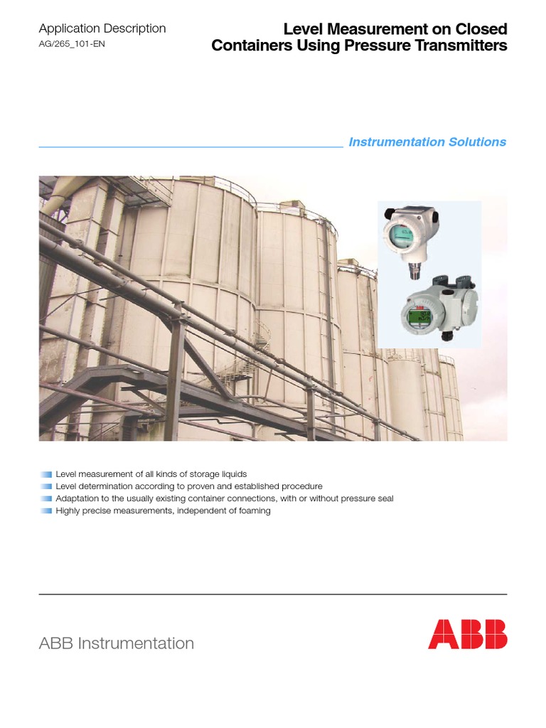 ABB Level Transmitter | PDF | Science & Mathematics