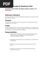 Emergency Response Plan-Flowcharts | PDF | Emergency | First Aid