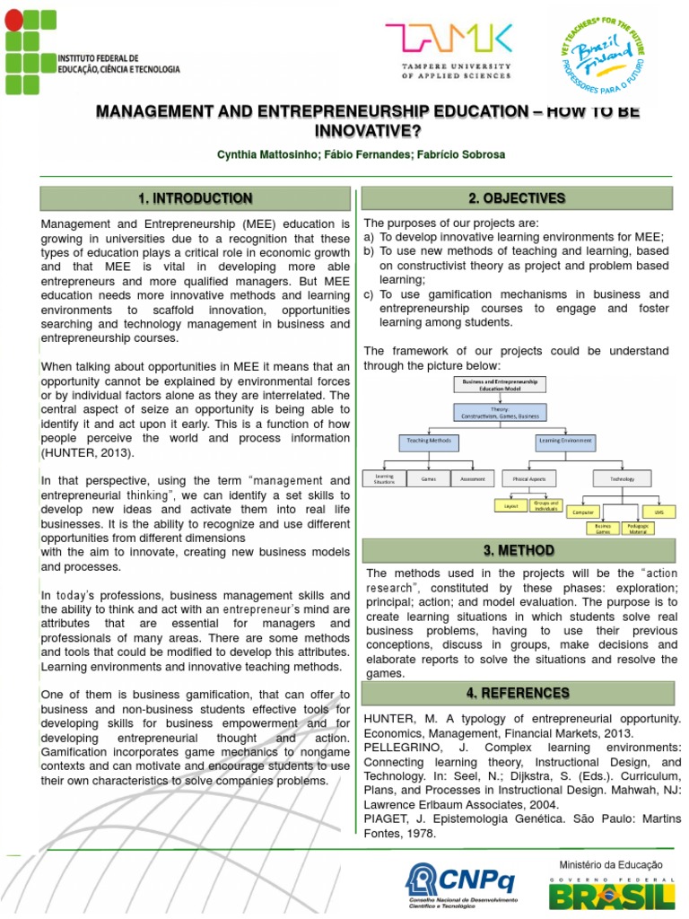 Poster Entrepreneurship Education | PDF | Entrepreneurship | Innovation