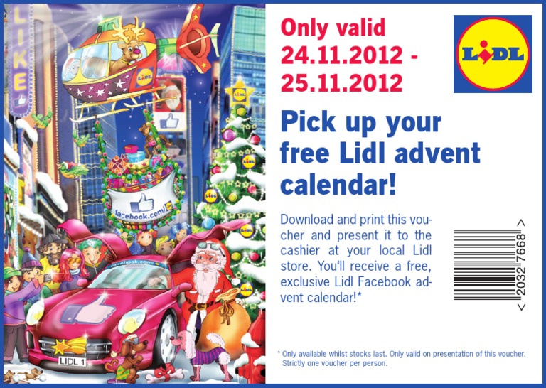Pick Up Your Free Lidl Advent Calendar! | PDF