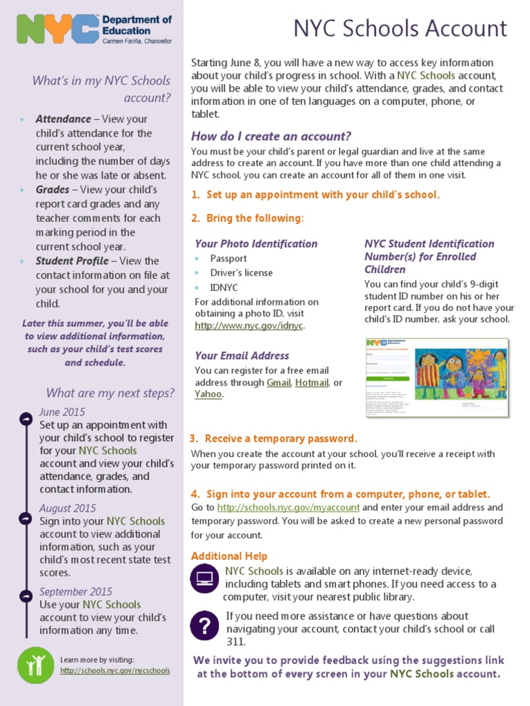 nyc school accounts flyer.pdf | Identity Document | Computing
