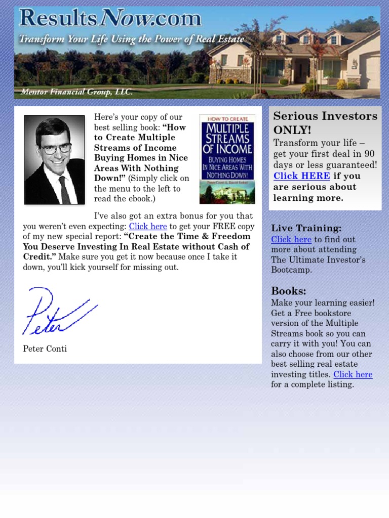 Peter Conti | PDF | Option (Finance) | Investing