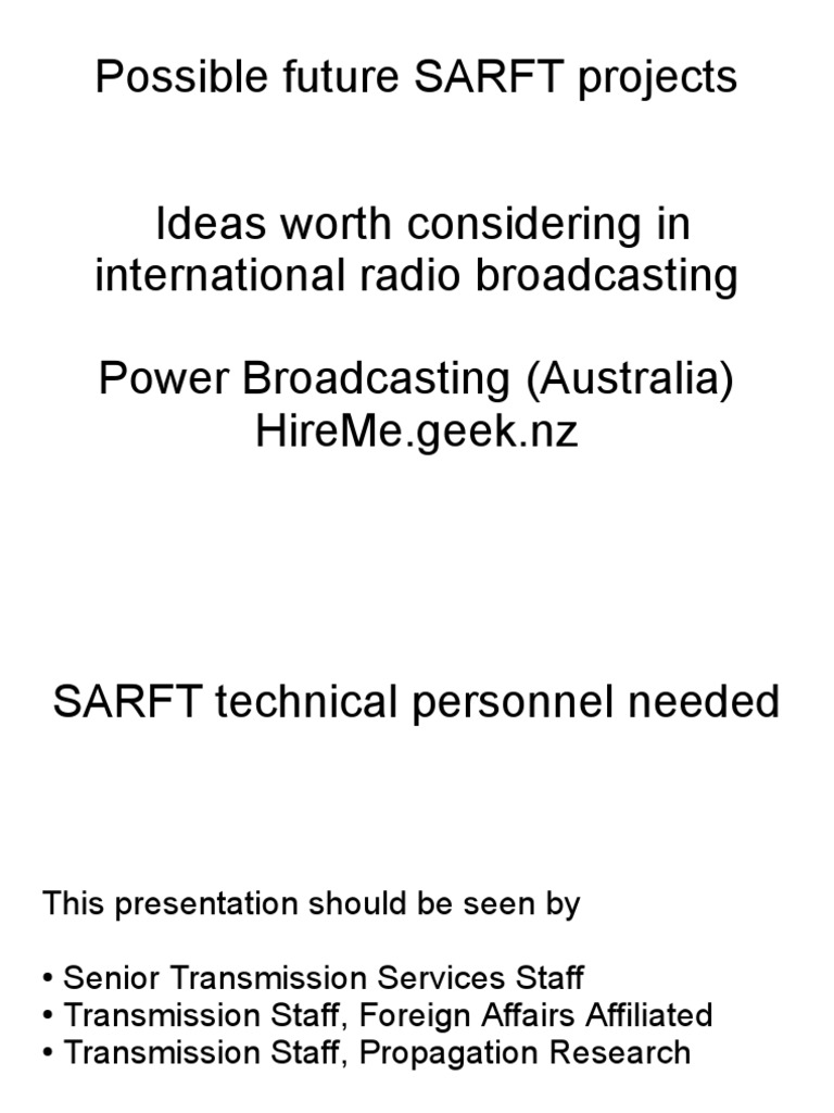 Possible Future Sarft Projects Ideas Worth Considering in International ...