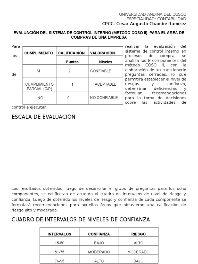 Auditoria-Control Interno de Compras y Ventas | PDF | Calidad ...