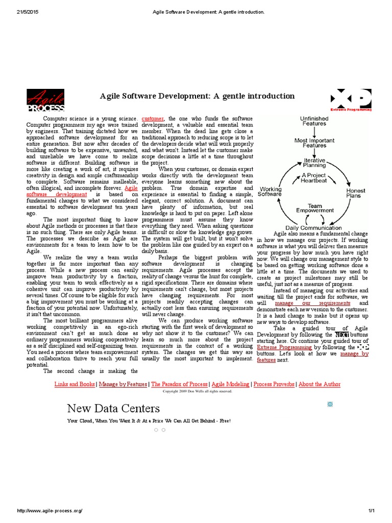 Agile Software Development - A Gentle Introduction | PDF | Expert | Agile Software Development