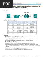 Diseño e Implementación de Un Esquema de Direccionamiento VLSM Topología | PDF | Dirección IP ...
