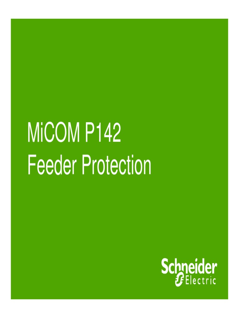 P142 - Protection Functions - V42 - SE-En | PDF | Automation | Relay