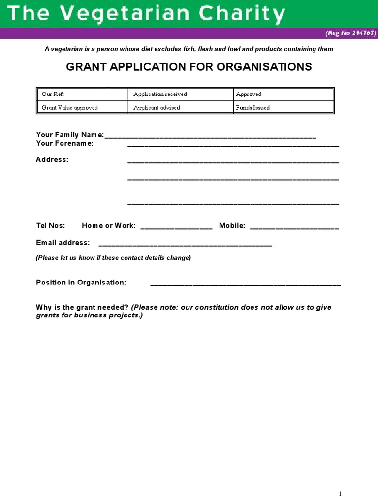 Grant Form Organisation 2015 | PDF | Government | Justice