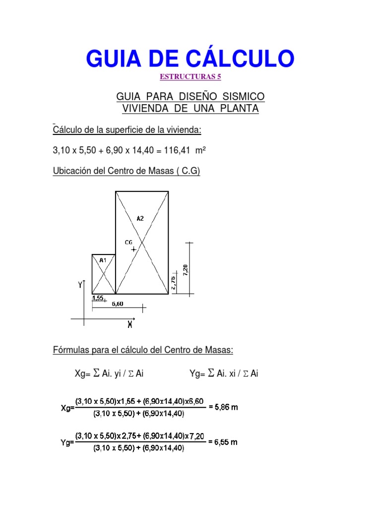 Cálculo de Rigidez y Excentricidad Sismica | PDF | Rigidez | Análisis ...