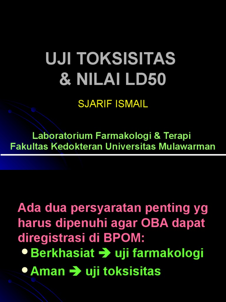 Uji Toksisitas Akut | PDF