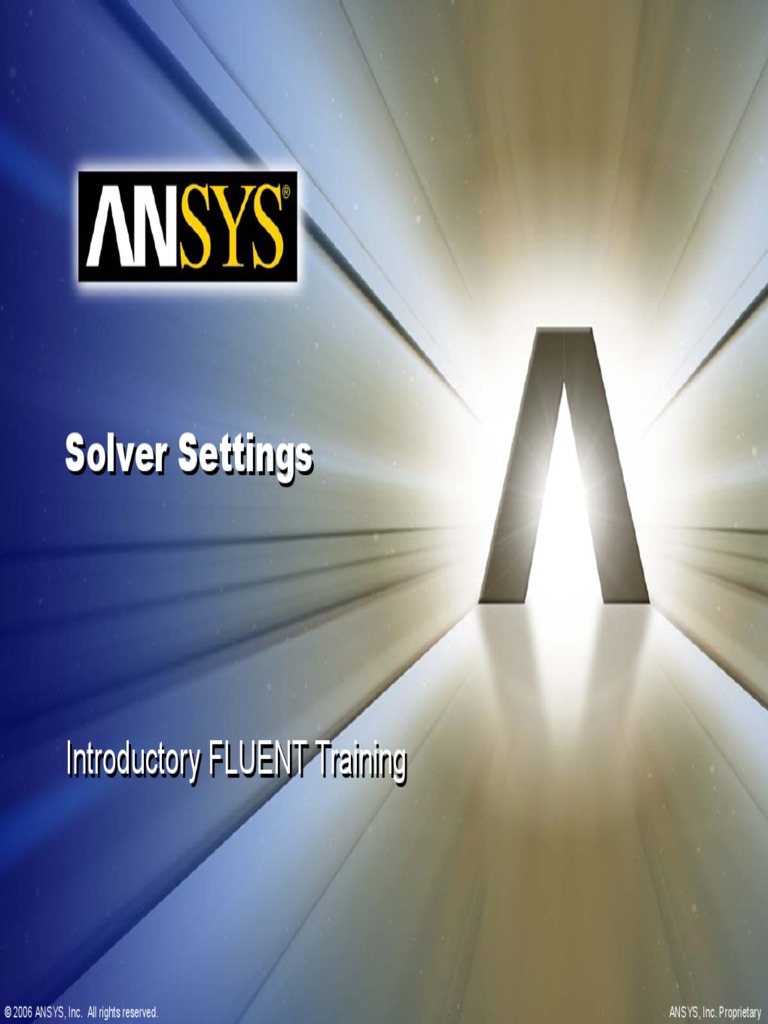 Ansys Fluent Solver Settings Pdf Fluid Dynamics Equations