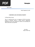 Certificate of Separation From Employment - SSS | PDF
