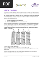 The Six Boy Scout Knots: Square Knot Bowline | PDF | Knot | Ropework