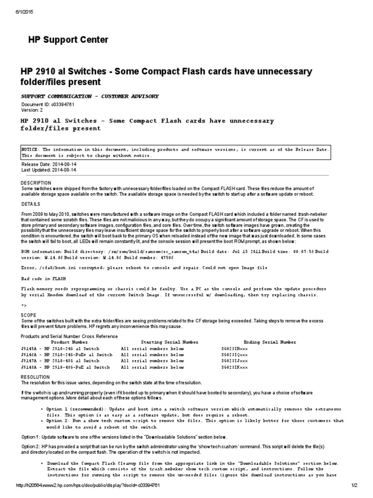 HP Bad Code Error | PDF | Booting | Read Only Memory