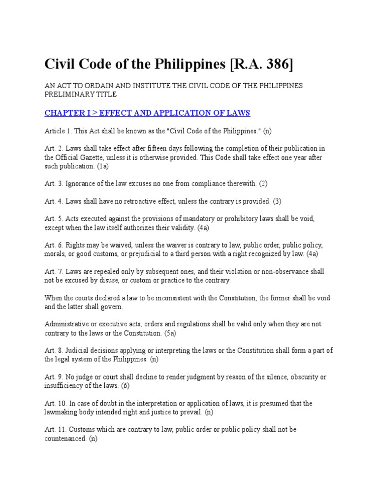 Civil Code of The Philippines | PDF | Burden Of Proof (Law) | Lawsuit