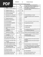 Electrochemistry 12 Formula Sheet | PDF | Electrochemistry | Anode