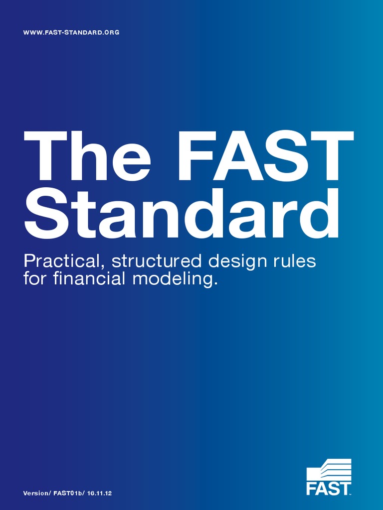Fast Standards For Financial Modeling | PDF | Keyboard Shortcut ...