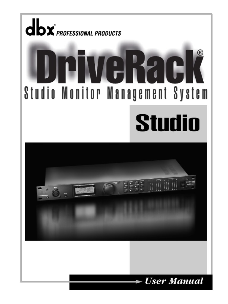 Studio DriveRack Manual - Original | PDF | Ac Power Plugs And Sockets ...