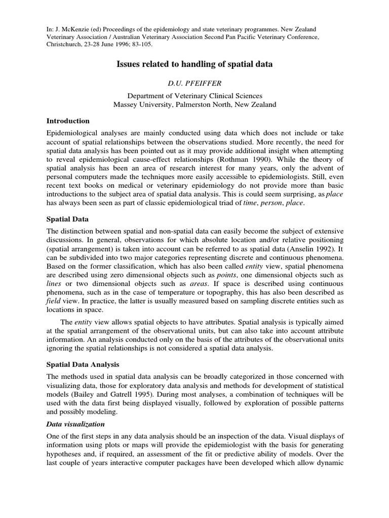 Issues Related To Spatial Data | PDF | Spatial Analysis | Regression Analysis